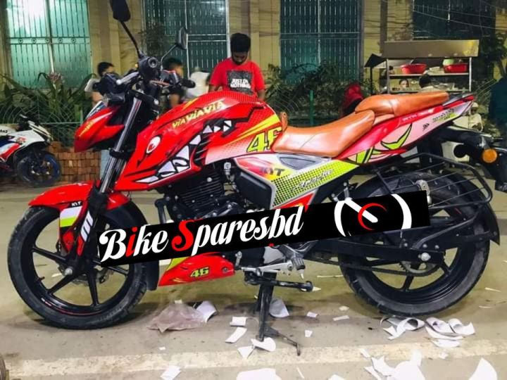 4v shark model red bike decals sticker set | Daraz.com.bd