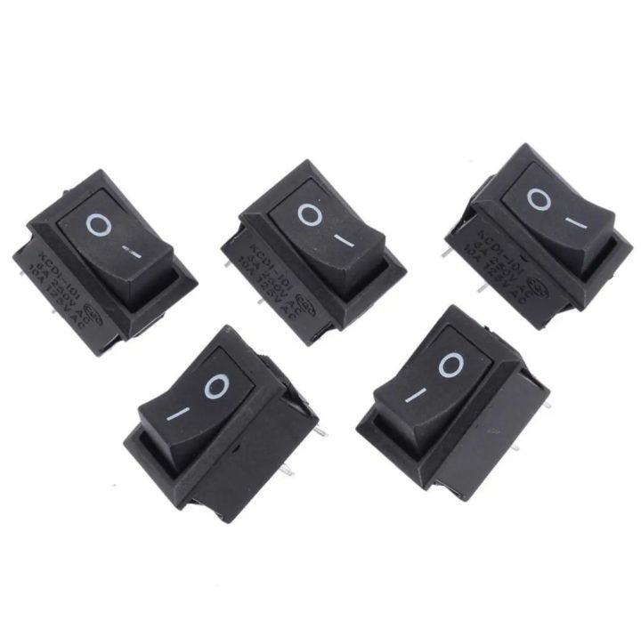 Pack of 5 KCD1 SPST Rocker Switch Mini Boat Switch 10A 125V 6A 250V ...