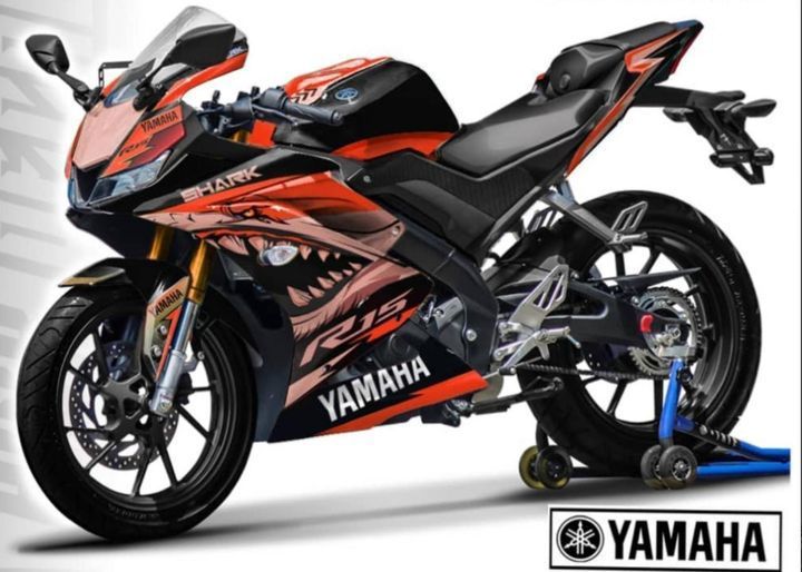 Yamaha R15V3 shark model decals sticker set | Daraz.com.bd
