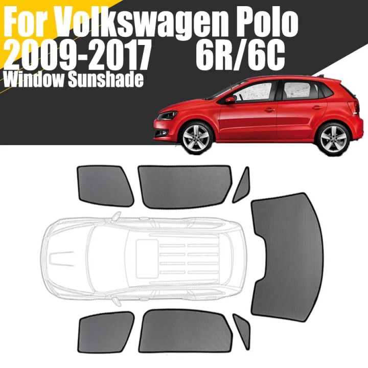 Custom Magnetic Car Window Sunshade For Volkswagen Polo Hatchback 6R 6C ...