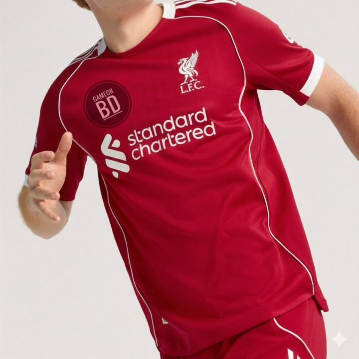 liverpool new home kit 25/26 jersey half sleeves | Daraz.com.bd