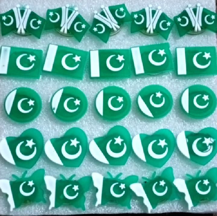 Pakistan Flag led lights bagdet set-14 August azadi pin bagdet.. | Daraz.pk