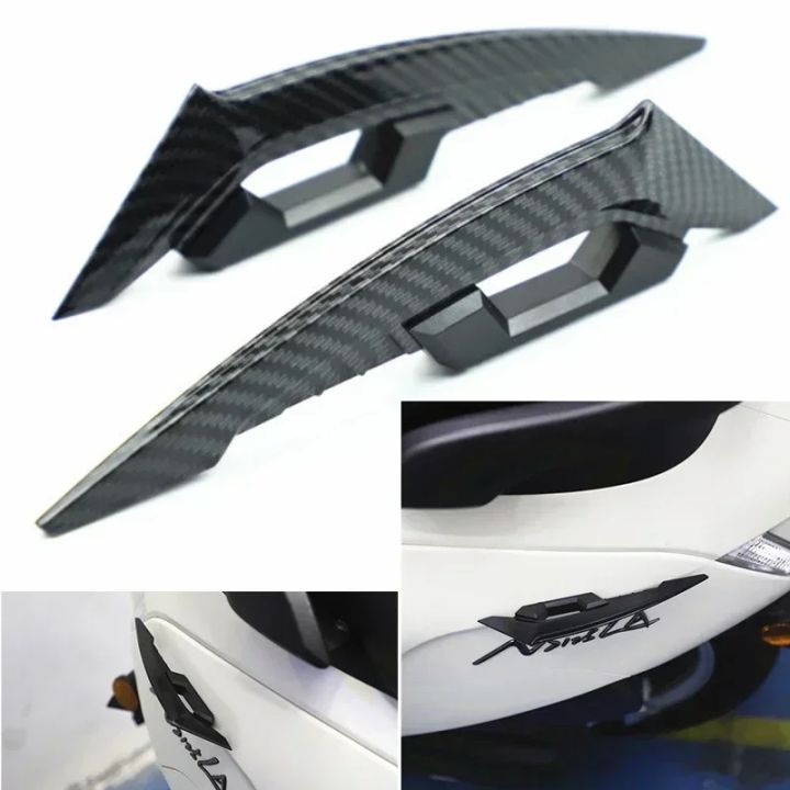 2Pcs Aerodynamic Winglets Motorcycle Front Side Spoiler Fixed Wind Wing ...