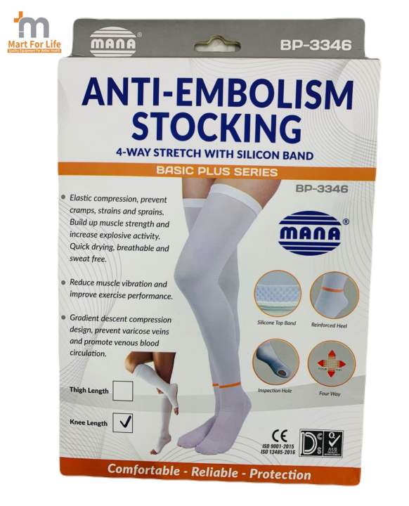 Premium Unisex Anti-Embolism Compression Stockings – Medical-Grade ...