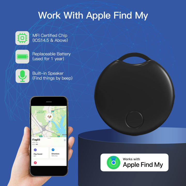 Bluetooth Tracker for Apple Find My app Far Away Smart Tracking ...