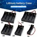 New Plastic 18650 Battery Storage Box Case 1 2 3 4 Slot Way DIY ...