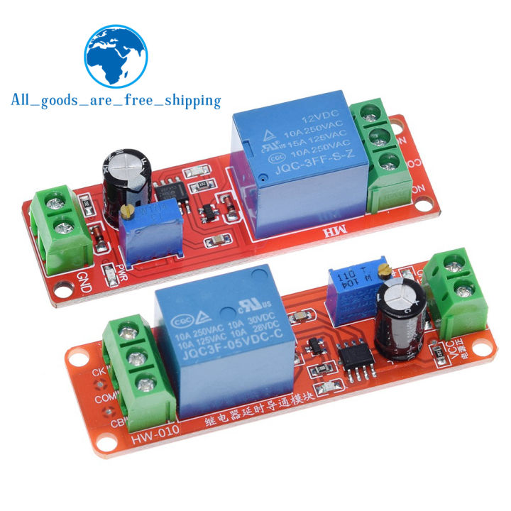 NE555 Timer Switch Adjustable Module Time delay relay Module DC 5V ...