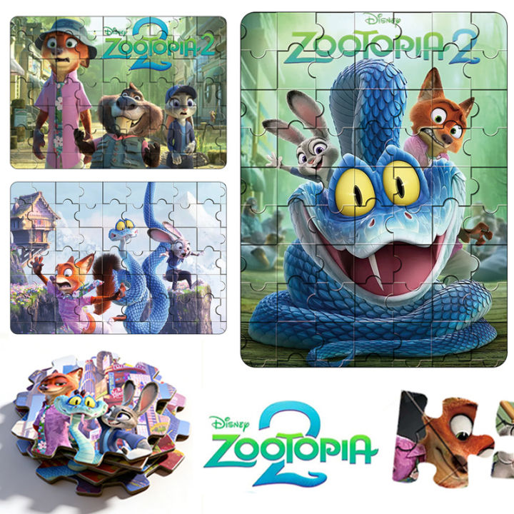 Disney Zootopia 2 3D jigsaw puzzle Board Game Nick Wilde Rabbit Judy ...