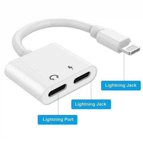 Hoco DUP04 Headphone Adapter Dual Lightning To Lightning IP Digital ...