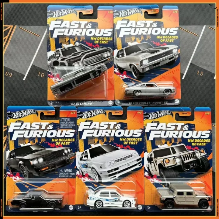 Hot Wheels HNR88 Diecast Race Car Fast & Furious HW Decades of Fast ...