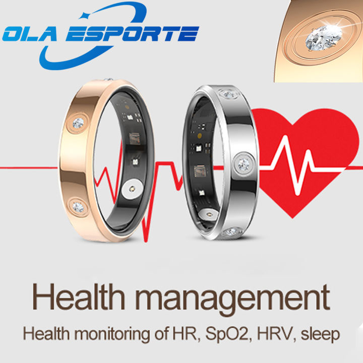Ola Esporte diamond Smart Ring New Couple Gift SmartRing Health Monitor ...