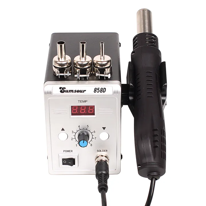 Hot Air 858D 700W BGA Rework Solder Station 220V / 110V For SMD SMT ...