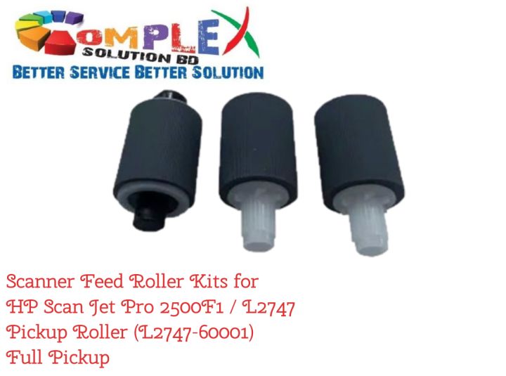 Scanner Feed Roller Kits for HP Scan Jet Pro 2500F1 / L2747 Pickup ...
