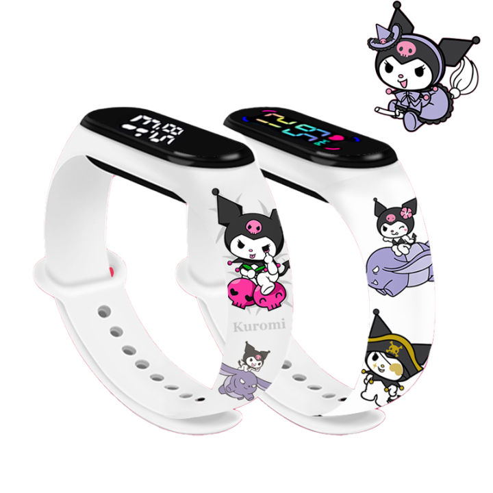 MINISO Kuromi Girls Watches for Kids Sport Wristband Touch Bracelet ...