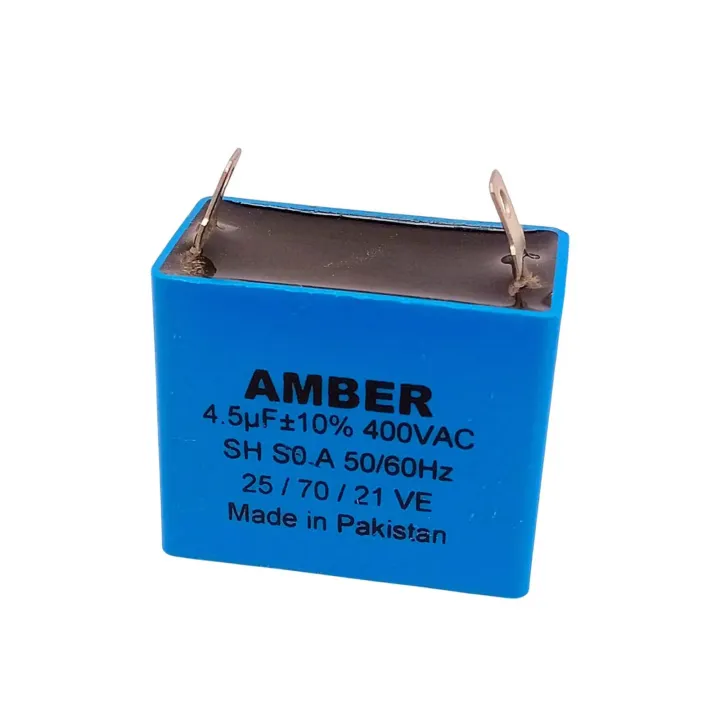 4.5 uf (400VAC) Original Amber Company Capacitor for Stand fan | Daraz.pk