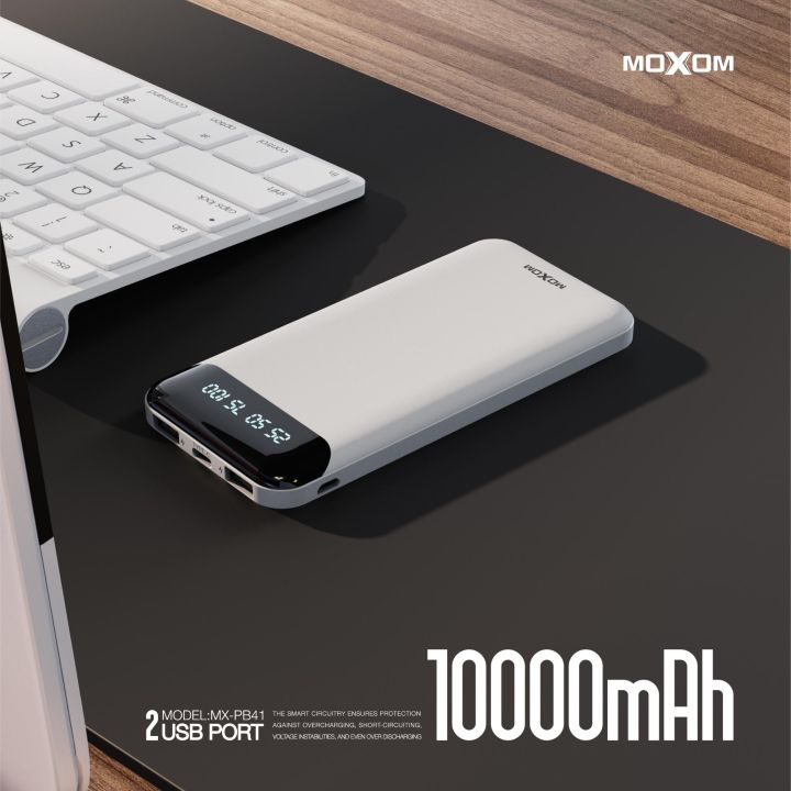 Moxom MX-PB41 10000mAh Power Bank 2USB Port 22.5W | Daraz.lk