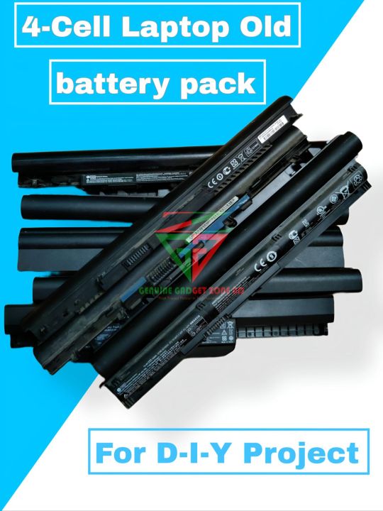 Laptop 4 cell old battery pack for various D-I-y use. | Daraz.com.bd