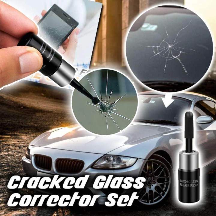 Cracked Glass Repair Kit Windshield DIY Car Windows Utensil | Daraz.lk