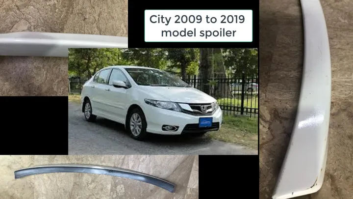 Honda City Trunk Lip Spoiler | Fits Model 2009-2021 | Painted (Black ...