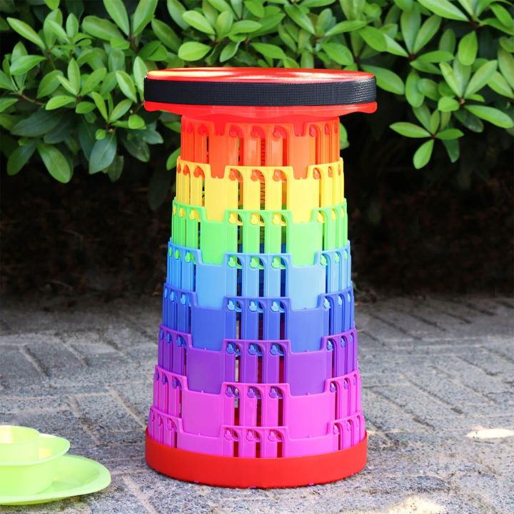 Magic Stool - Colorful Retractable Stool, Portable Telescopic Stool ...