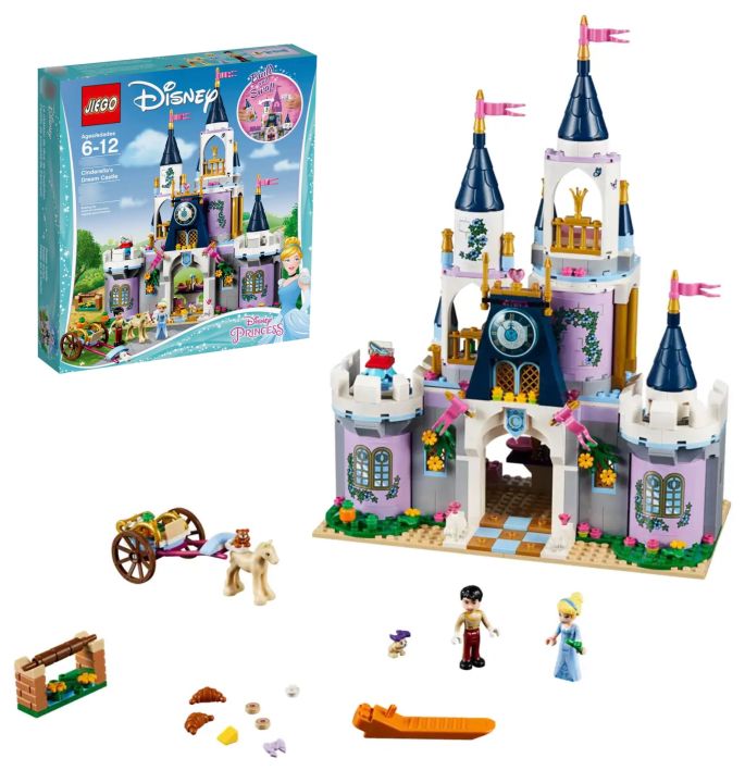 MN Jiego Disney Princess Cinderella's Dream Castle 656 Pcs Lego Blocks ...