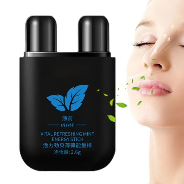 1PC Double Hole Energizing Energy Bar Aromatherapy Nasal Inhaler Energy ...