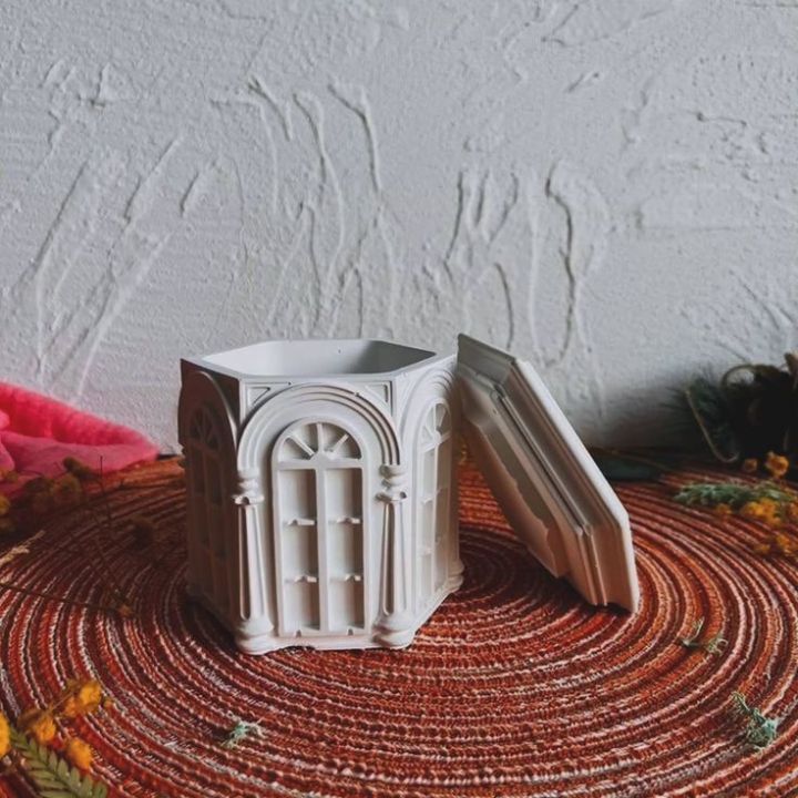Ceramic Roman Square Jar – Vintage‑Style Storage Solution | Daraz.pk