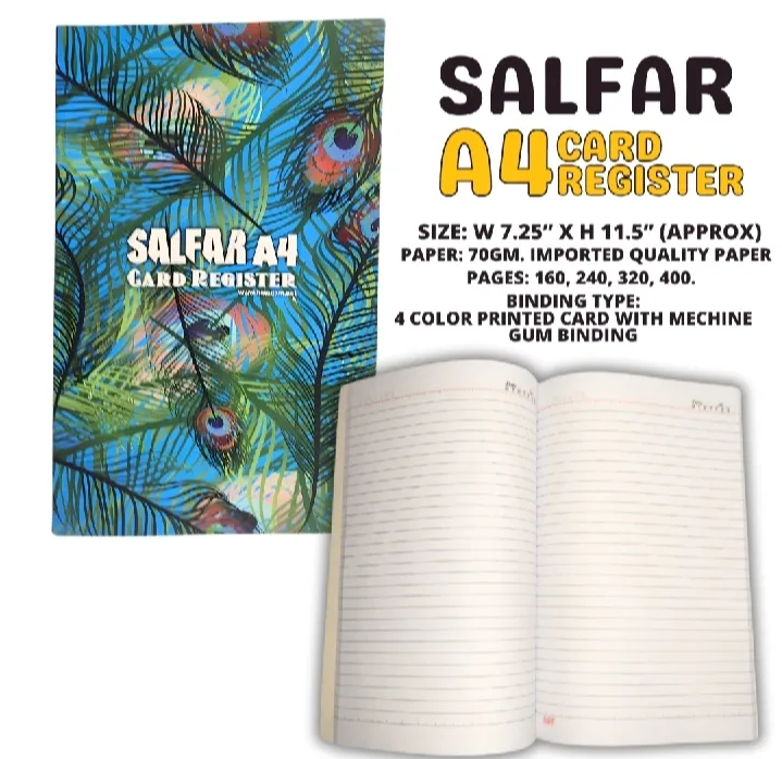 A4 Writing Register - Premium Paper Quality for Smooth Writing | Daraz.pk