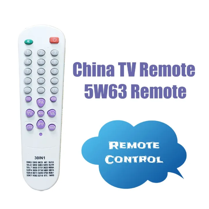 5W63 Remote Control, China TV Remote Control, 30 in 1 Remote Control ...