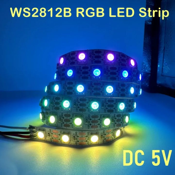 WS2812B Smart IC 5050 RGB LED Strip WS2812 Individually Addressable IC ...