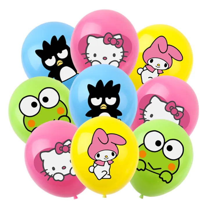 10Pcs Sanrio Hello Kitty Latex Balloon Set Party Supplies Boy ...