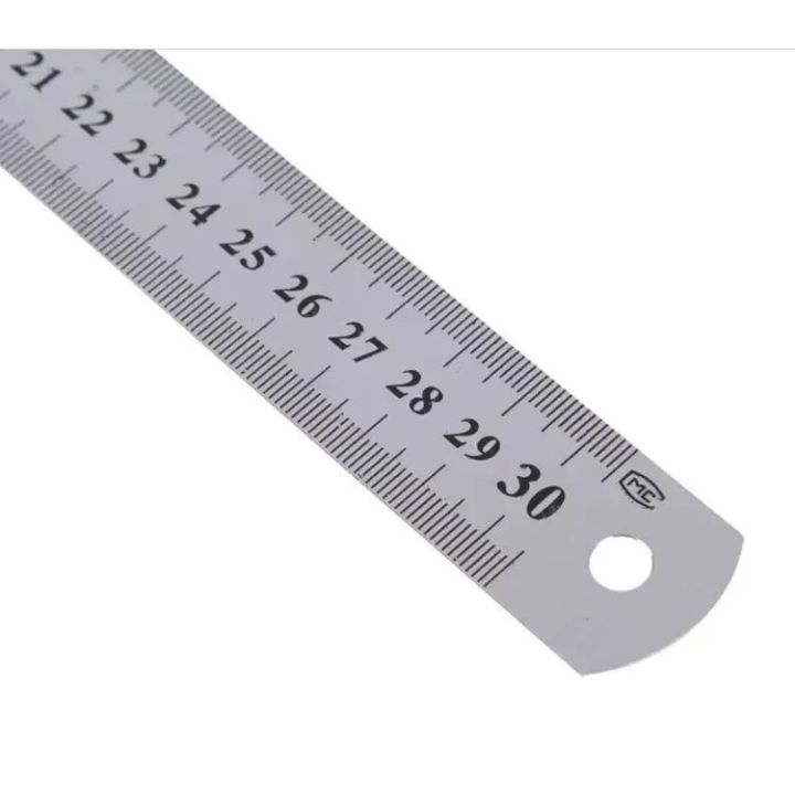 Stainless Steel Scale Rulers - Steel 12/6 Inch | Daraz.pk