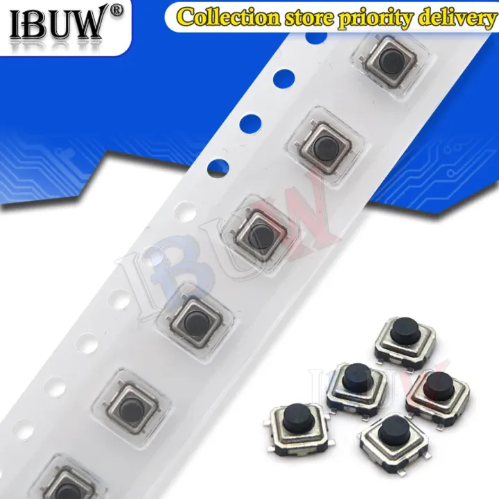 50PCS 3*3*1.5MM SMT Tactile Tact Mini Push Button Switch Micro Switch ...