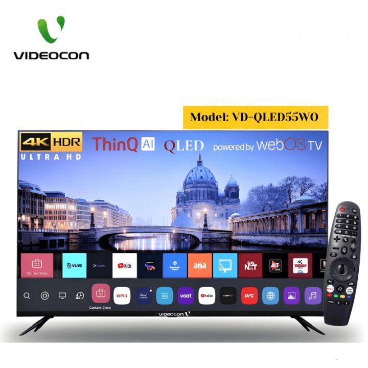 Videocon QLED 55″ 4K UHD HDR webOS Smart TV with ThinQ and Magic Remote (VD-QLED55WO) | Daraz.com.np
