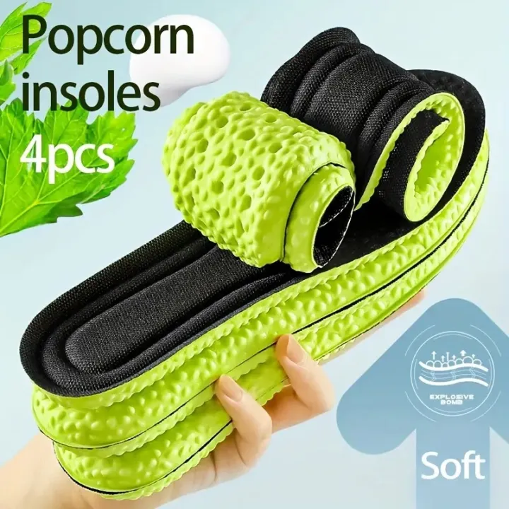 2 Pairs Sports Running Insole for Shoes Soft Shock-Absorbing Arch ...