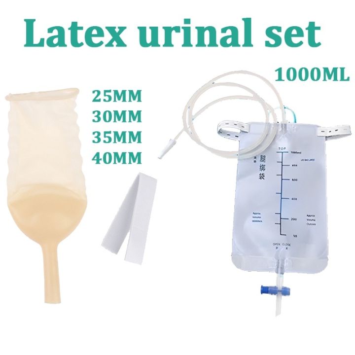 Reusable Medical Latex Sleeve Type Urine Bag Male Drainage Catheter Bag ...