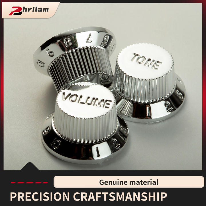 PHRILAM Speed Control Knobs 1 Volume 2 Tone Guitar Knob Set Fit Fender ...