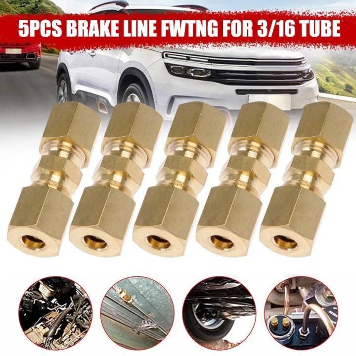 Brake Line Connector for Brake Line Without Flaring 3/16 " Universal ...