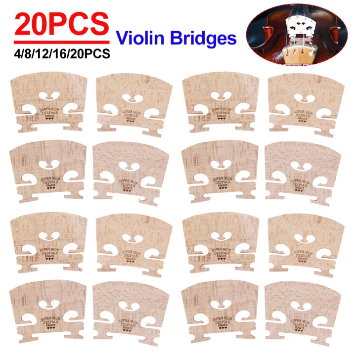 4/8pc Acoustic Violin Bridges Regular Maple Wood Violin Steady Bridge ...