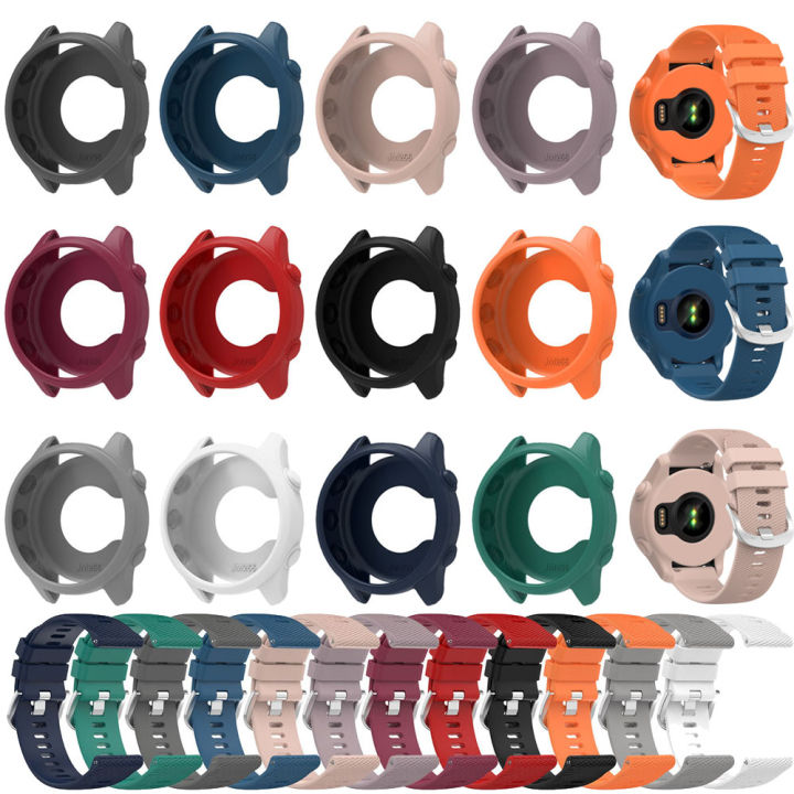 Band & Case For Garmin Forerunner 255 265 Smartwatch Silicone Bracelet ...