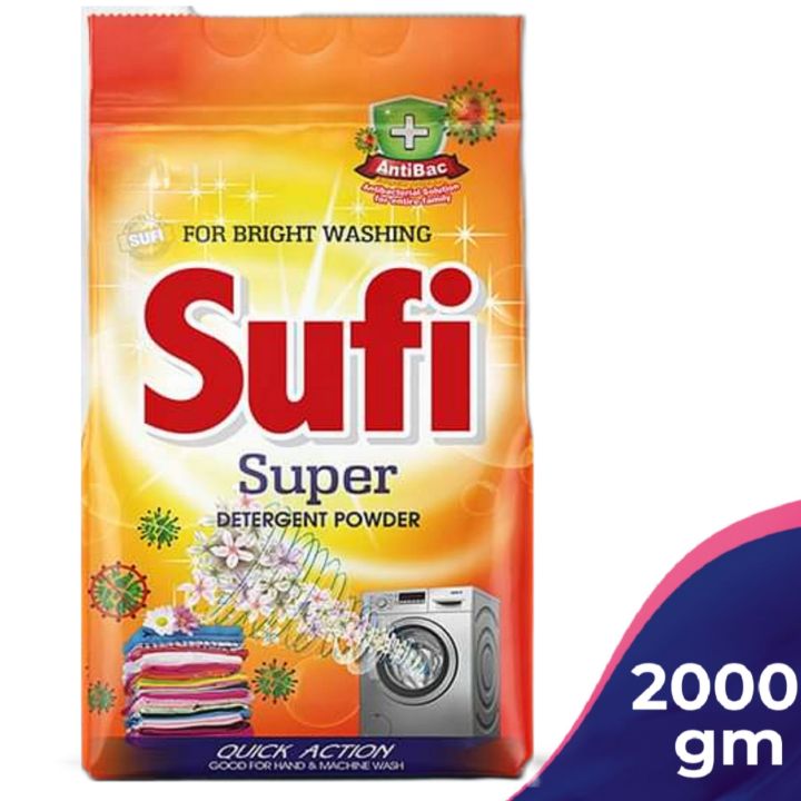 Sufi Super Detergent Powder 2 kg | Daraz.pk