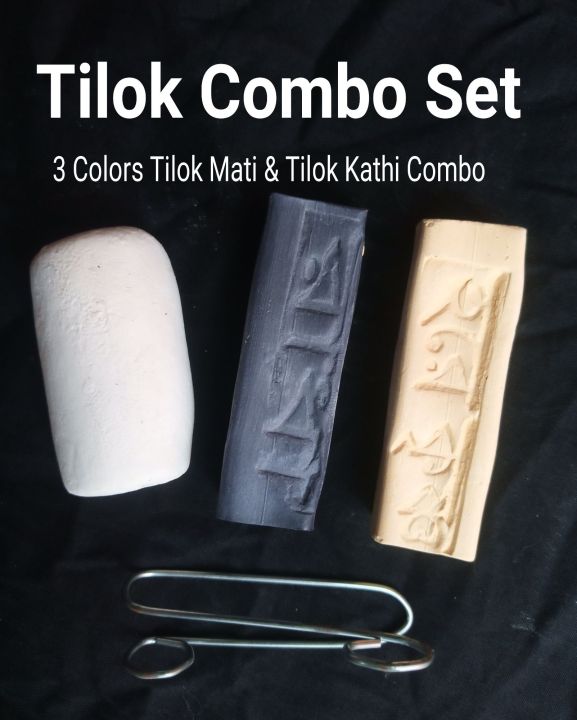 Tilok 3 Colors & Tilok Kati Combo - 1 set | Daraz.com.bd