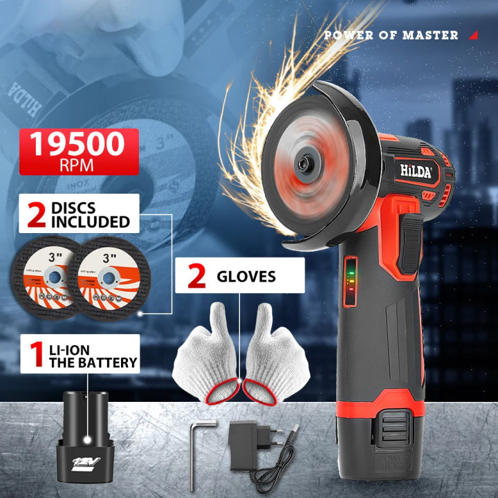 3 Inch Mini Angle Grinder Handled Multifunctional Cordless Cutting ...