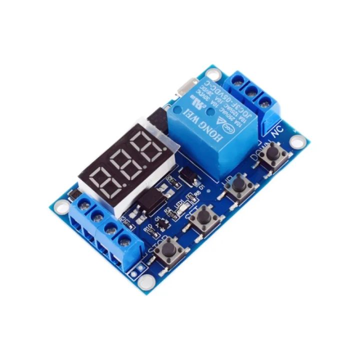 DC 6-30V Support Micro USB 5V LED Display Automation Cycle Delay Timer Switch Off Delay Time ...