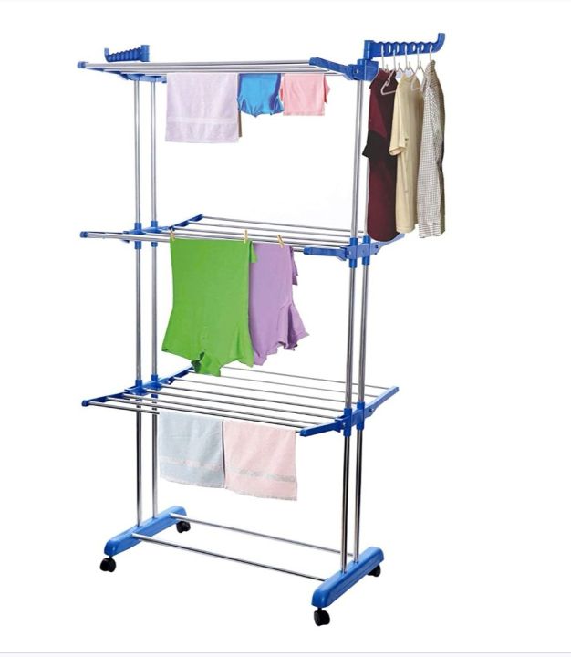 3 layer cloth rack - Heavy duty | Daraz.lk