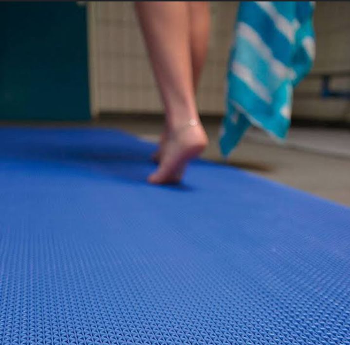 60 x 40 centimetre Non-Slip Drainage Floor Mat, Swimming Pool Splash ...