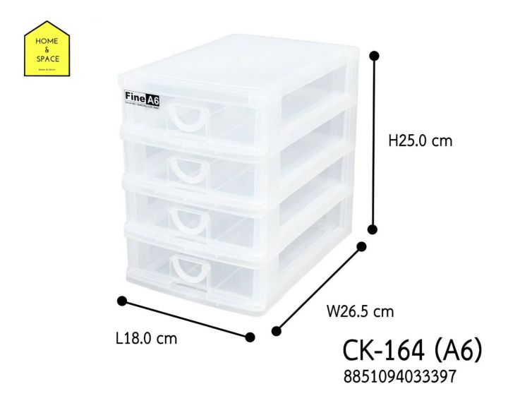 4-layer drawer box model CK-164 (can put A6) | Shop.com.mm