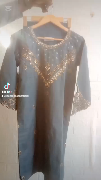 Cotton Embroidered 2 Piece Suit for Ladies | Handwork & Thread Work ...
