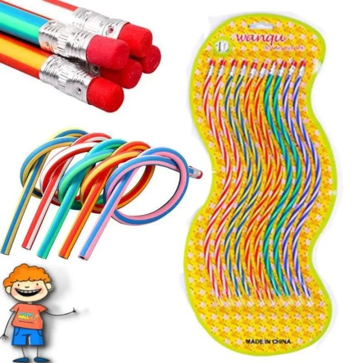 Flexible Pencils with Eraser 10 in 1 | Daraz.pk