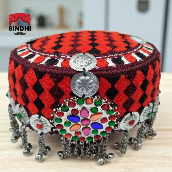Halima Sultan Style Cap With Elegant Jewellery Pati/ Traditional Afghan ...
